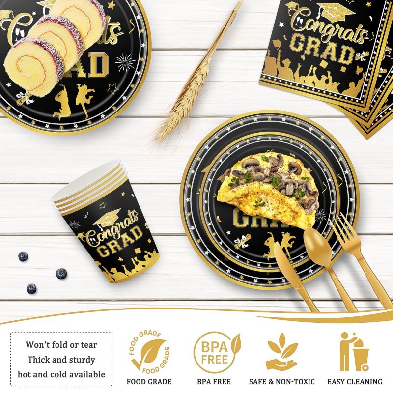 Graduation Party Supplies, Graduation Tableware Party Plates Cups ...