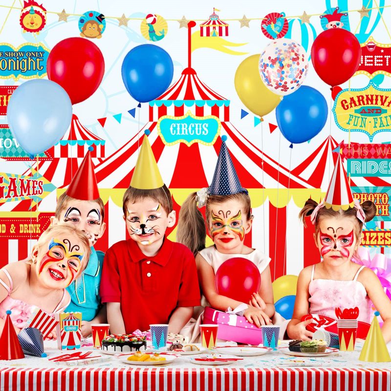 10 Pieces Carnival Party Decorations Circus Theme Party Decorations ...
