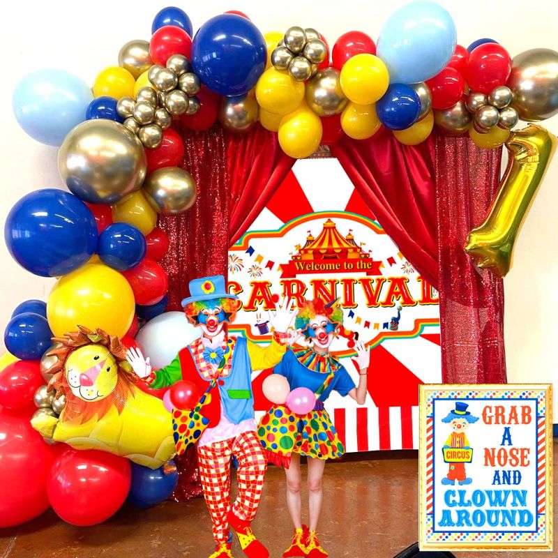 10 Pieces Carnival Party Decorations Circus Theme Party Decorations ...