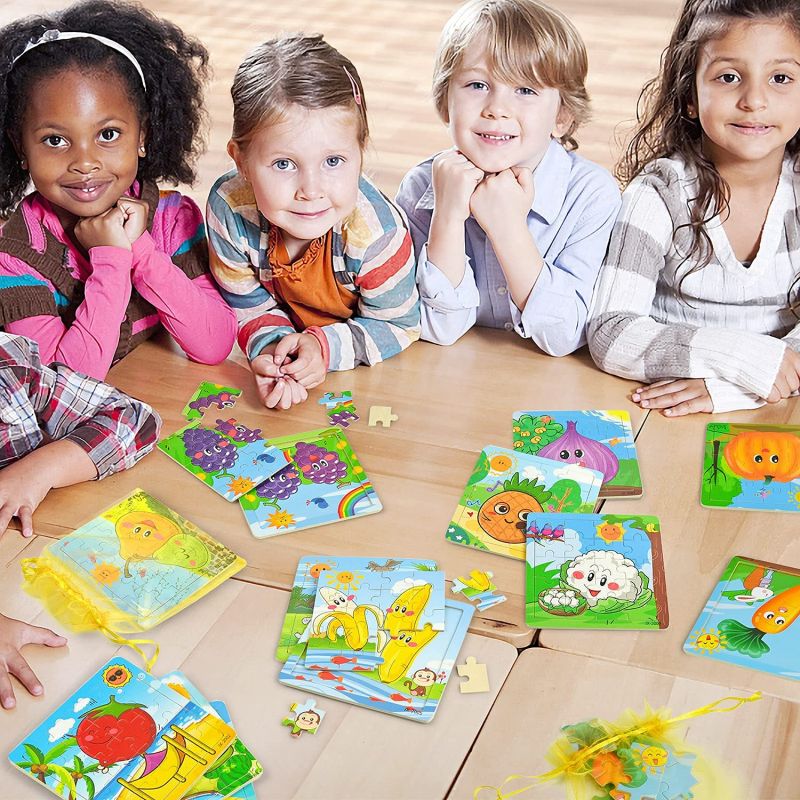 Vegetable and Fruits Theme for Kids party puzzles - SUNBEAUTY