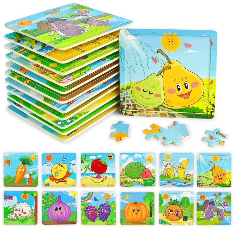Vegetable and Fruits Theme for Kids party puzzles - SUNBEAUTY