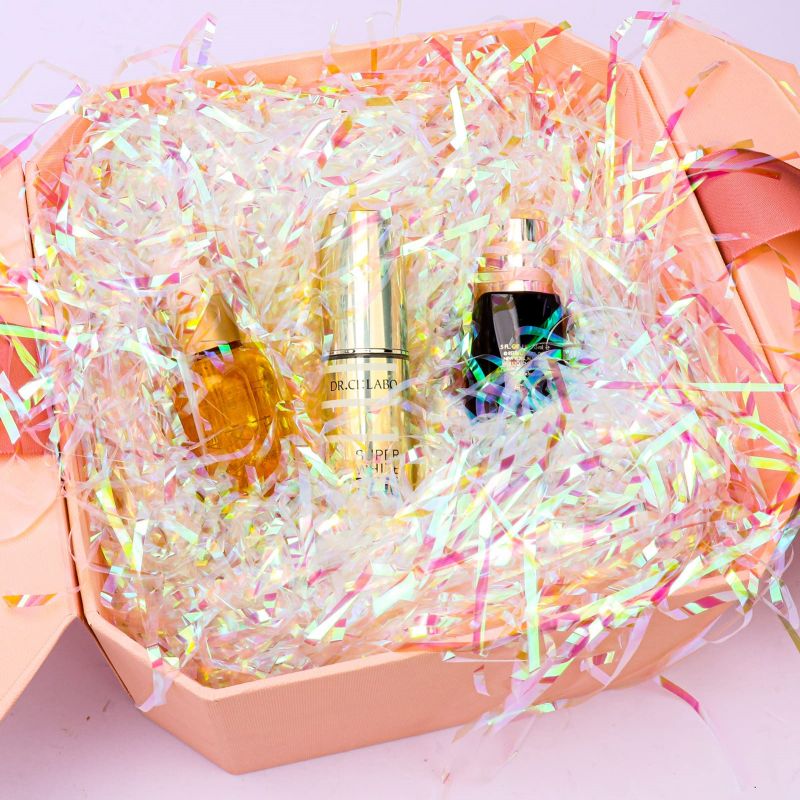 1LB Sparkly Iridescent Film PP Hamper Shreds & Strands Shredded Crinkle ...