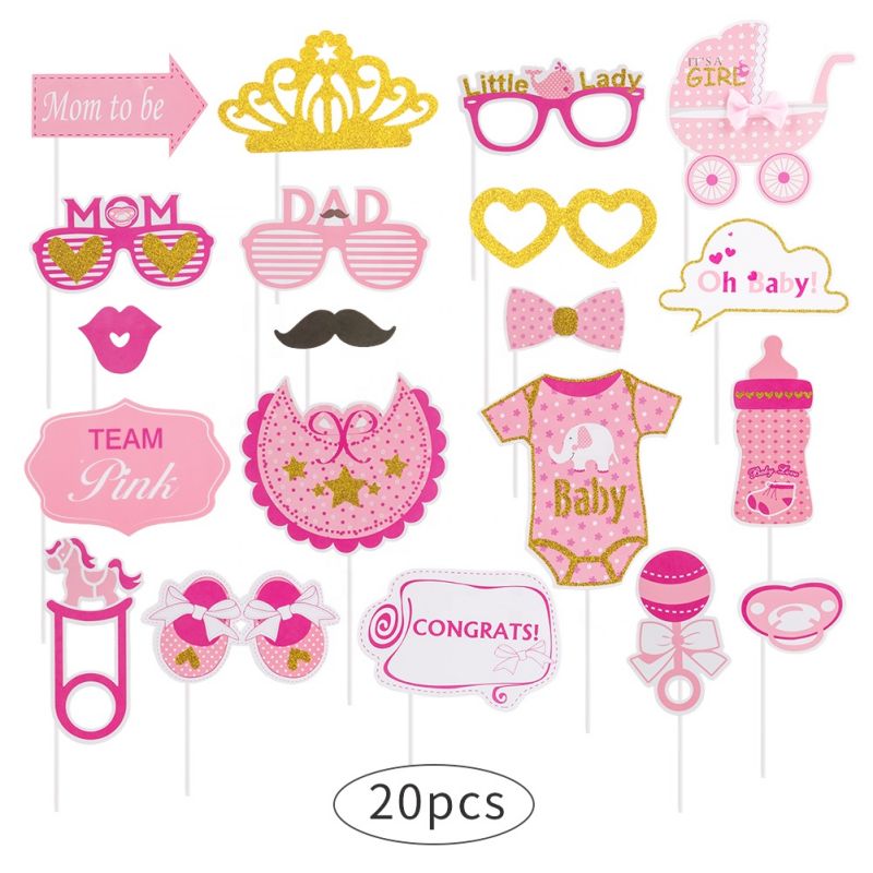 Baby Shower Girl Photo Booth Props at Jade Stainforth blog