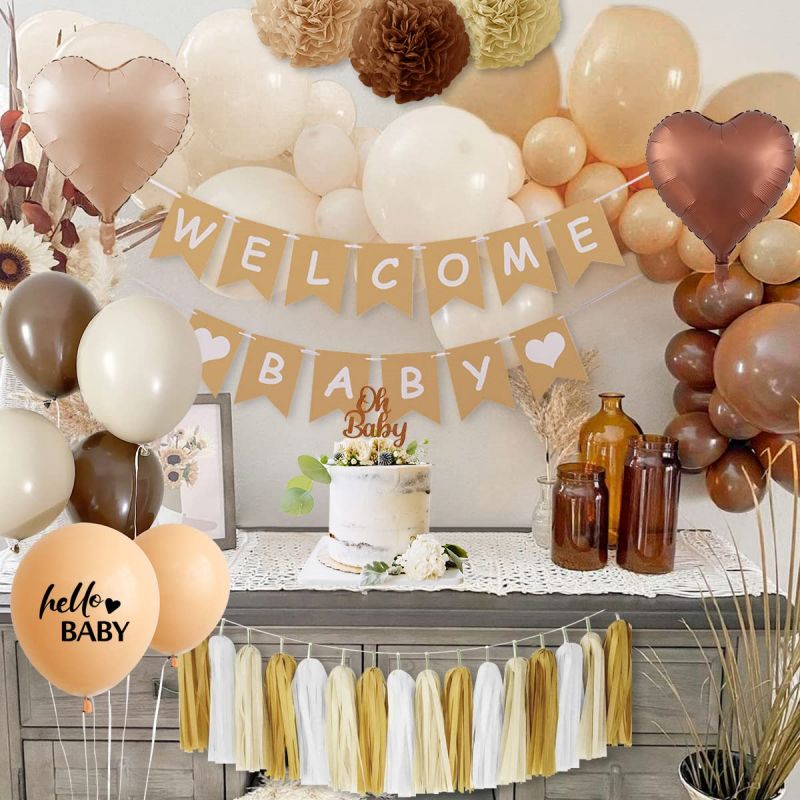 SUNBEAUTY Baby Shower Tree Ornaments Kit | Hanging Angel Honeycomb ...