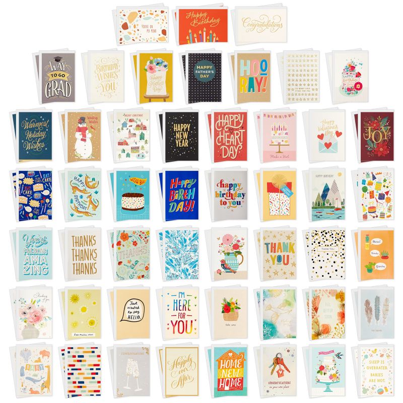 Handmade Assorted Boxed Greeting Cards Watercolor Birthday Cards Baby ...