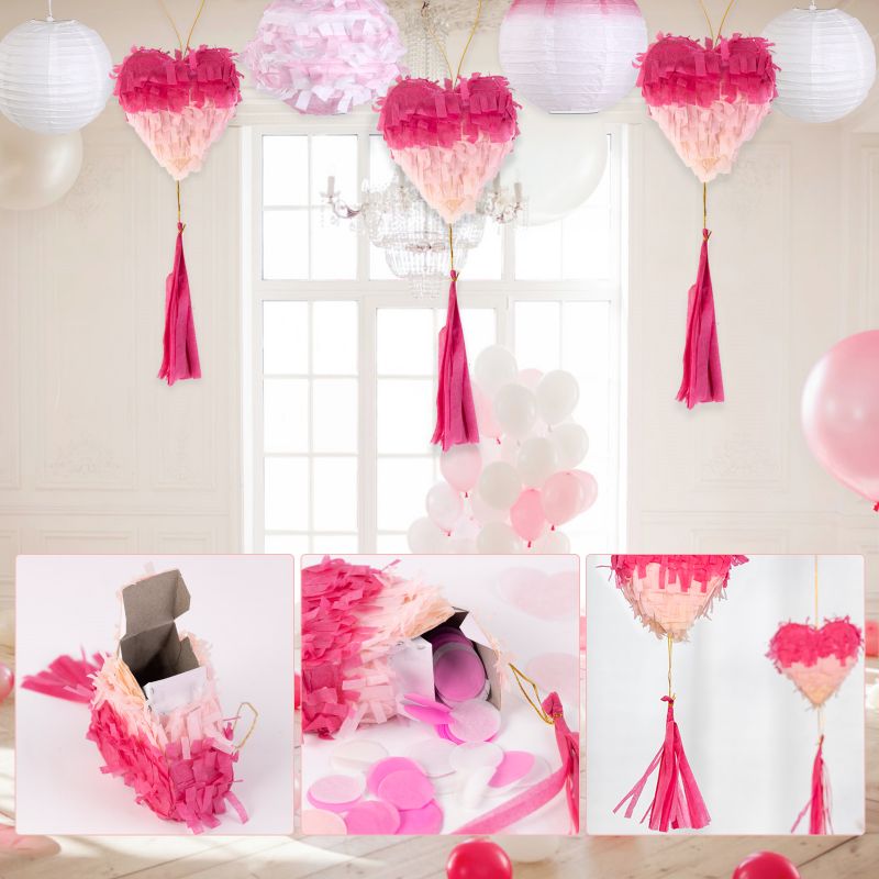 Mini Pink Heart Pinatas Valentine's Day Pinata Wholesale Distributors ...