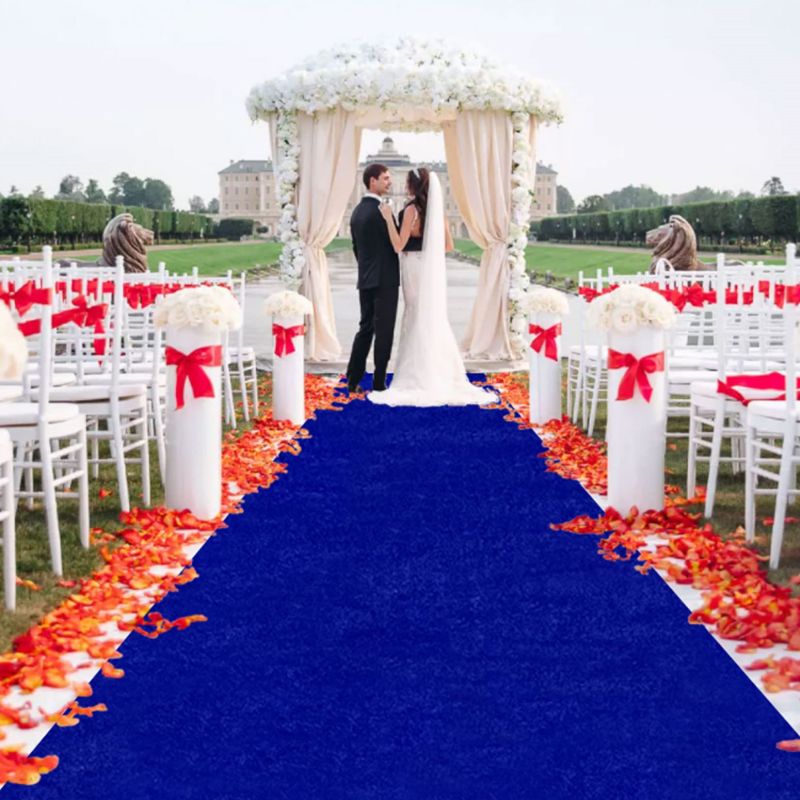 Thicken Glitter Red Carpet Runner Durable Red Runway Rug with Tape for ...