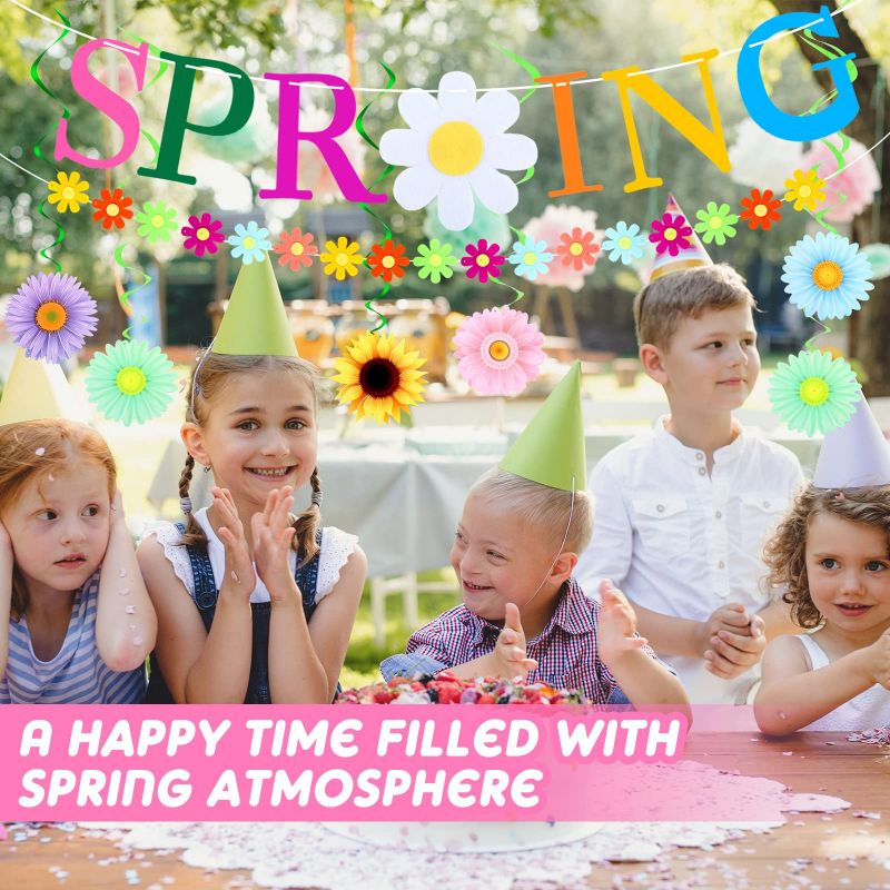 Ctosree Spring Party Decorations Set Includes Spring Banner Sun Flower ...