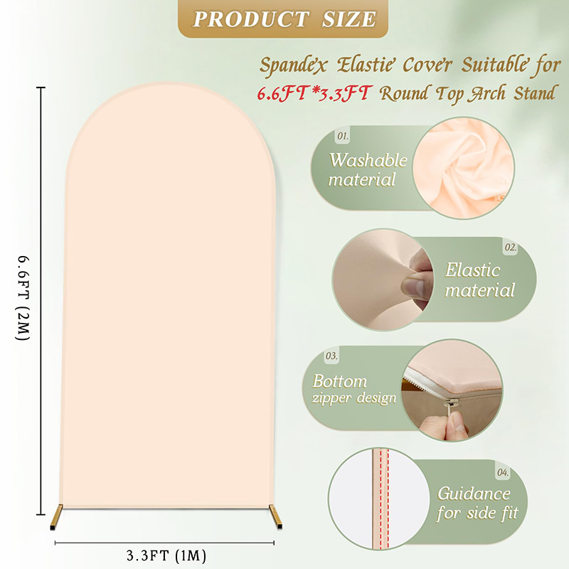 Spandex Fitted Backdrop Chiara Backdrop Cover 2-Sided Wedding Arch ...
