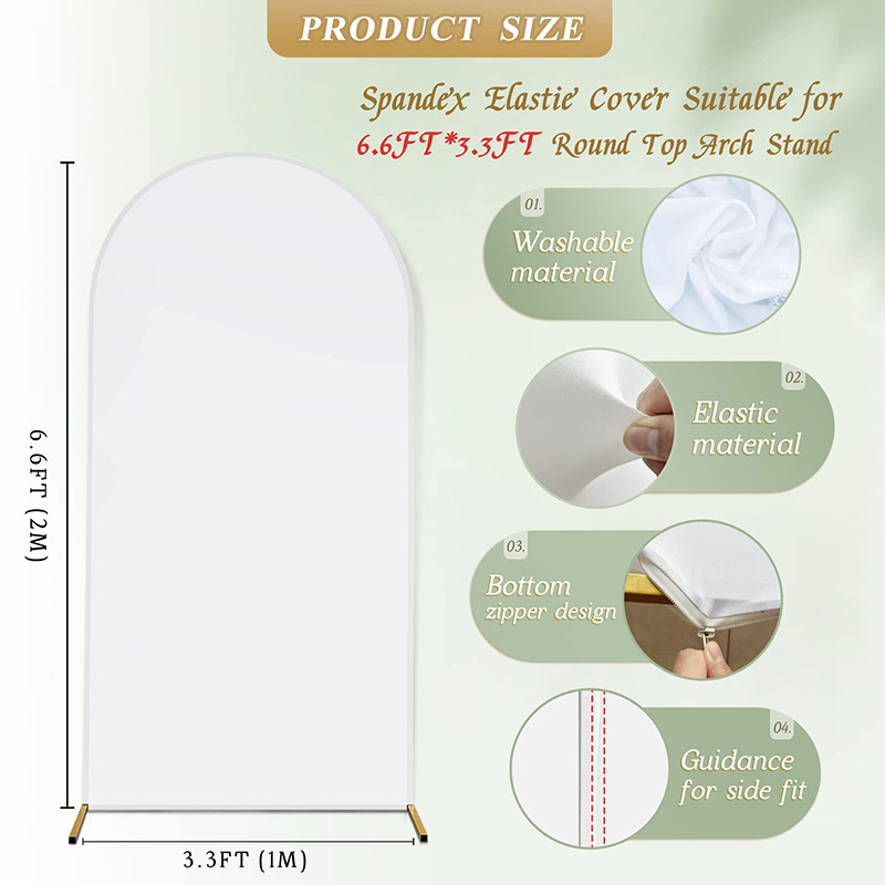 Spandex Fitted Backdrop Chiara Backdrop Cover 2-Sided Wedding Arch ...