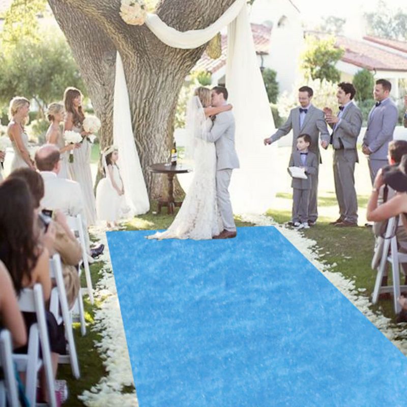 White Wedding Velvet Runner Aisle Carpet Runners with Carpet Tapes ...