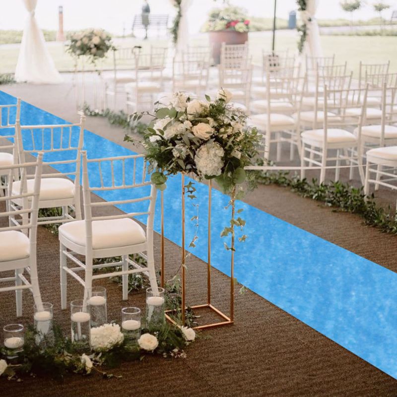 White Wedding Velvet Runner Aisle Carpet Runners with Carpet Tapes ...
