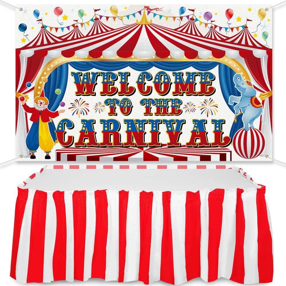 10 Pieces Carnival Party Decorations Circus Theme Party Decorations Carnival Centerpieces ...