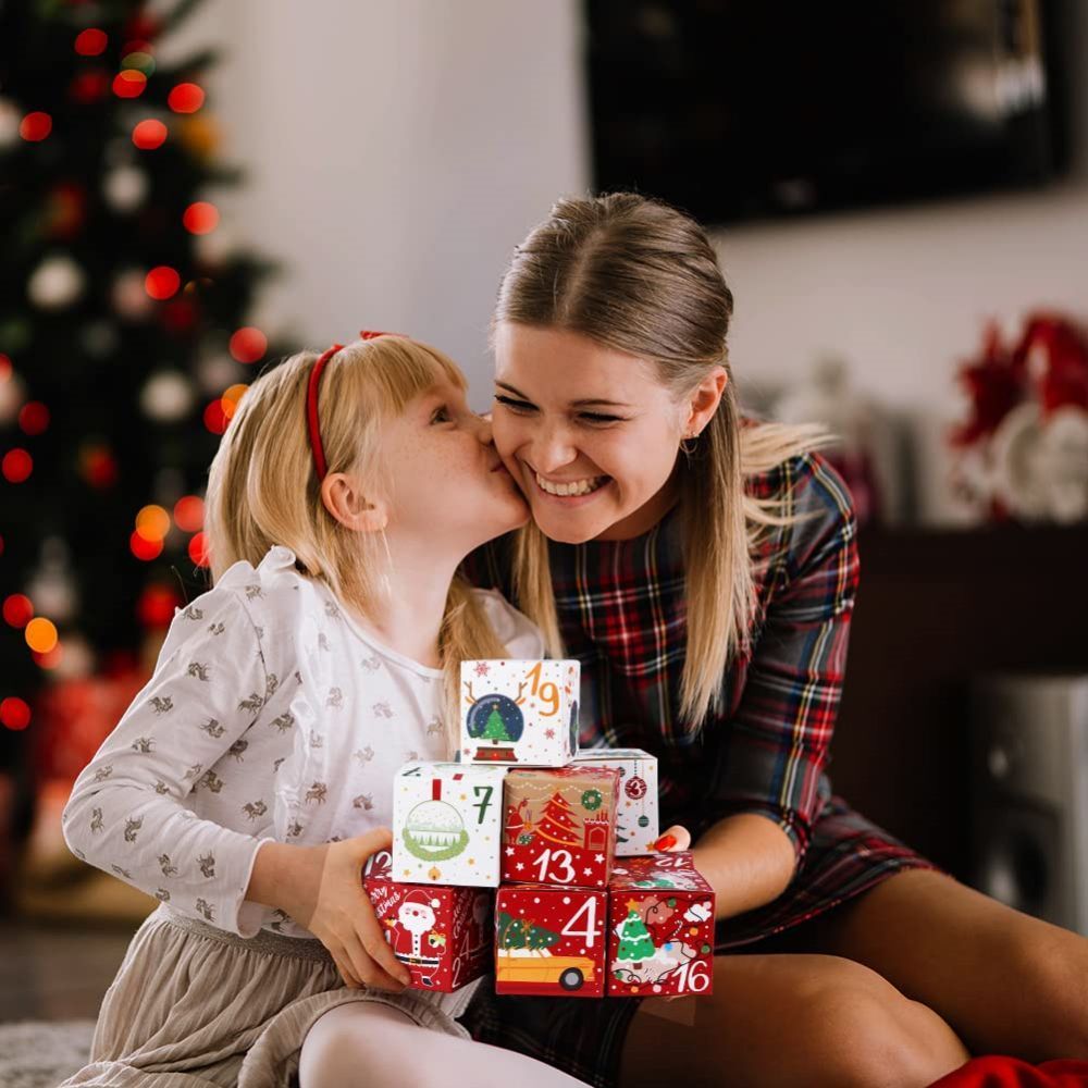 Bulk Advent Calendar Boxes Christmas Countdown Calendar Number Gift ...